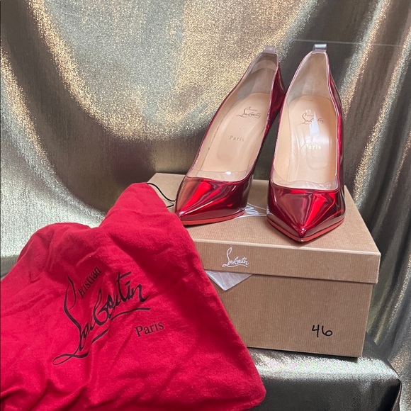 Christian Louboutin | Shoes | Christian Louboutin Shiny Red Heels ...